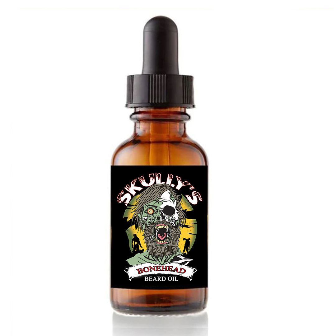 Bonehead - Cedar, amber, tonka & musk Beard oil | Skully's Beard Oil ...